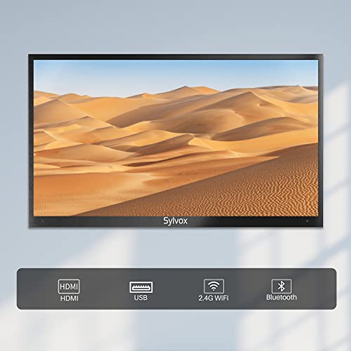SYLVOX Outdoor TV, 55 inch Smart Outside TV 2000nits for Full Sun, Waterproof Outdoor Television,Built-in APP Store Voice Assistant and Chromecast(Pool Pro Series,2023)