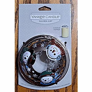 Yankee Candle Snowman Illluma lid