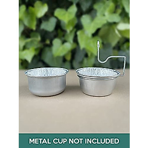 (20 Pack) Grease Cup Foil Liner Compatible with Char-Broil Grills G430-0033-W1 Aluminized Grease Cup and Model 5884694 Universal