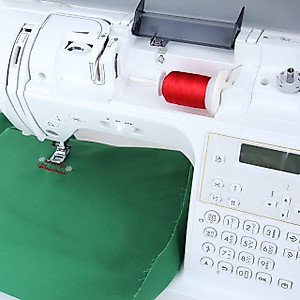 Threadart 60 Weight Micro Embroidery Thread | Fine Line Lettering & Bobbin Thread | 1000m Spools - 30 Colors Available - Christmas Red