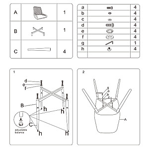 CangLong Mid-Century Velvet Upholstered Metal Legs for Kitchen, Dining, Living, Guest, Bed Room Side Chair, Set of 2, Beige