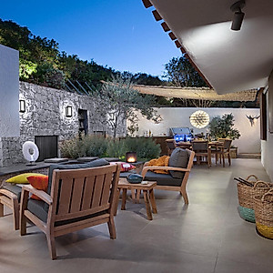 Phenas 18W Motion Sensor LED Wall Light Outdoor Dusk to Dawn Light Sensor LED Wall Sconce Light Waterproof LED Wall Lamp for Patio Porch Courtyard Garden Backyard Villa, Cold White