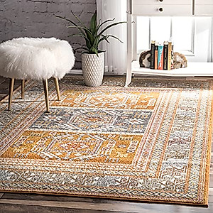 nuLOOM Marisela Tribal Area Rug, 5' x 7' 5", Navy