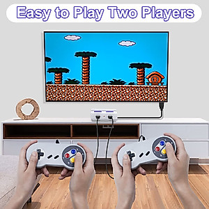 DIANVEN Super Retro Game Console HDMI - Classic Edition Mini Retro Game System Built-in 777 Classic Video Games and 2 Controllers, Plug and Play Old-School Gaming System for Adults and Kids