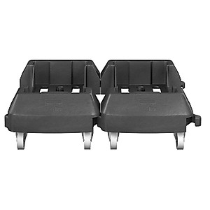 Rubbermaid Commercial Products Slim Jim Container Trash Can Trolley/Dolly with Wheels, Black, Easy Transport/Maneuverability of 16/23 Gallon Slim Jim Containers/Recycling