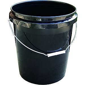 Encore Plastics 250003 70-Mil Regrind Pail/Bucket, 5-Gallon, Black
