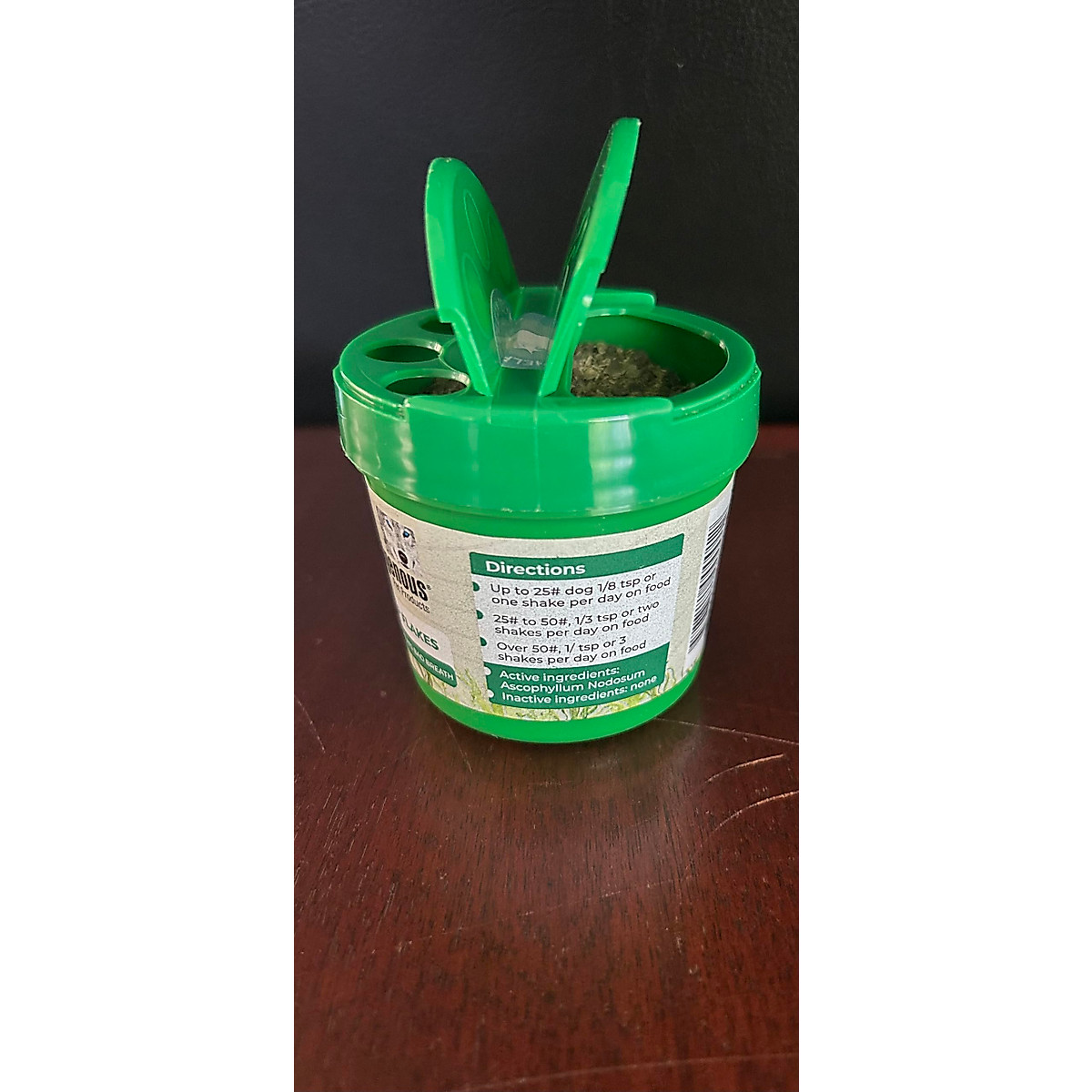 Indigenous Pet Products Organic Sea Kelp Flakes for Dogs, 72g/ 2.54oz, Green