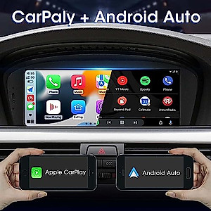 NAVIVOX Car Radio Stereo 8.8'' Android 11 Qualcomm 8-core 4GB+64GB Carplay Screen for BMW 5 Series E60/E61/E63/E64 CIC System Android Auto Display