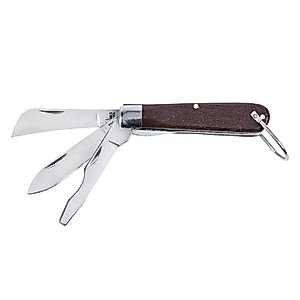 Klein Tools 1550-6 3 Blade Pocket Knife with Screwdriver