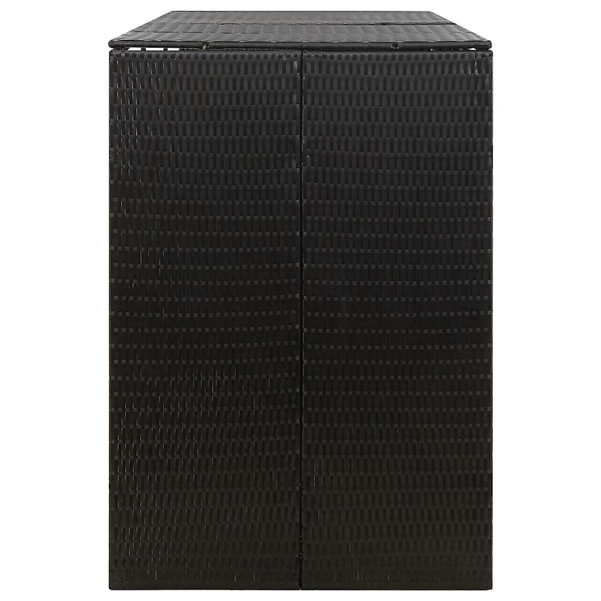 loibinfen Garbage Can Storage, Trash Can Enclosure, Garbage Can Shed for Outdoor Patio Yard Garden, Triple Wheelie Bin Shed Black 81.5"x31.5"x46.1"