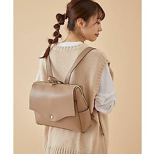 legato largo(レガートラルゴ) Women Rucksack Backpack, Camel