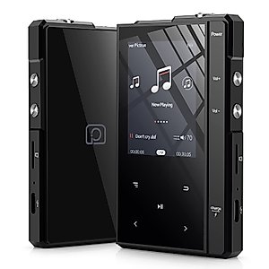 DSD256 HiFi MP3 Player with Bluetooth, Hardware Decode Native DSD64/128/256, Lossless High Resolution Digital Audio Music Player, with 64GB Memory Card Support Up to 512GB