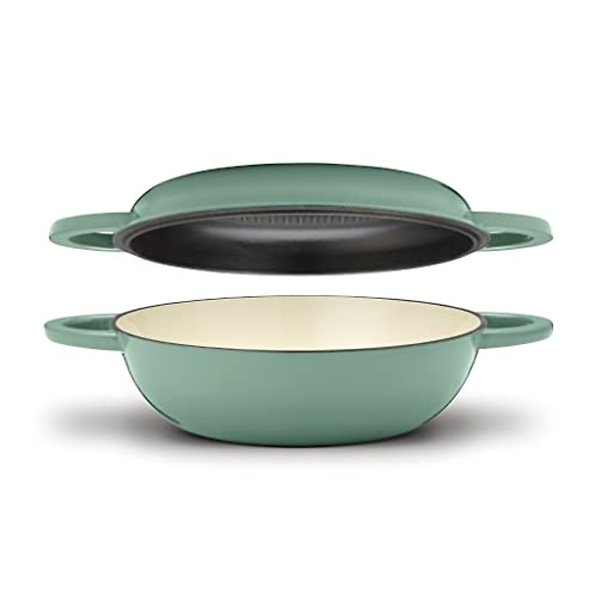 Cuisinart CI5528-2SG 2-in-1 Multipurpose Set (4 Qt. All Purpose Pan & 11" Grill Pan) - Sage Green