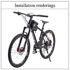 BUCKLOS MTB Suspension Fork 26/27.5/29 Inch, 1-1/8 Mountain Bike Fork QR 9mmTravel 120mm Bicycle Forks, 28.6mm Straight Tube Manual Lockout Ultralight Aluminum Alloy