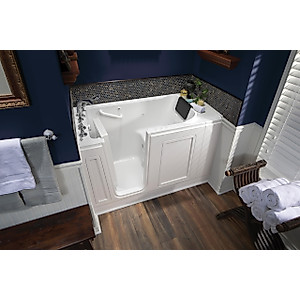 American Standard 3051.119.CLW Acrylic Whirlpool and Air Spa 30"x51" Left Side Door Walk-In Bathtub in White