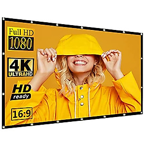 Mini WiFi Projector with 100 inch Screen Portable