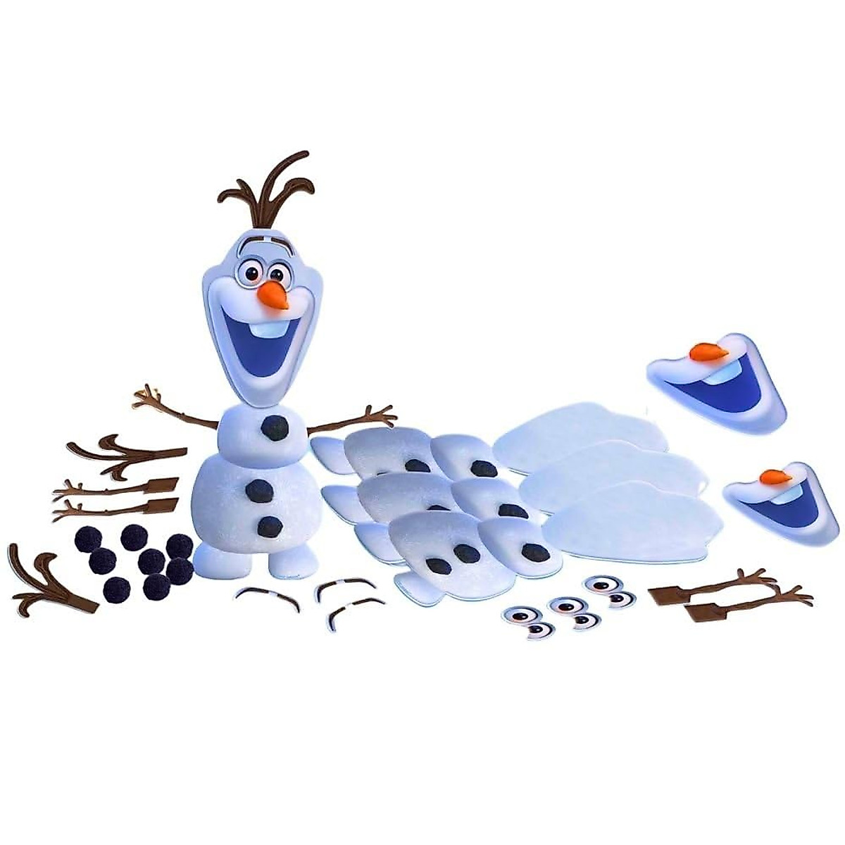 Disney Frozen 2 Craft Kit - Set Of 4 (7.5" x 1.25") | Festive & Adorable Design - Perfect For Elsa & Anna Themed Parties