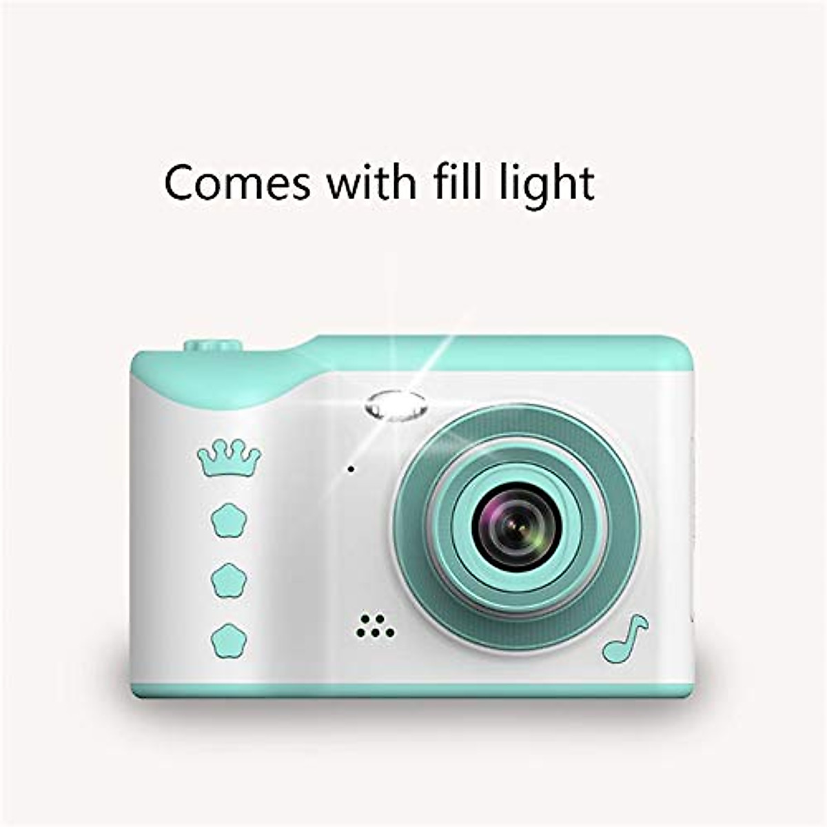 2.8 Inch Children Boy Camera Toy Digital Camera Touch Screen Mini Camera Recording 8.0MP Double Lens Children Camera Birthday Gift (Memory Card + 16G),Blue