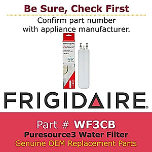 Frigidaire WF3CB Puresource3 Refrigerator Water Filter , White, 1 Count (Pack of 1)