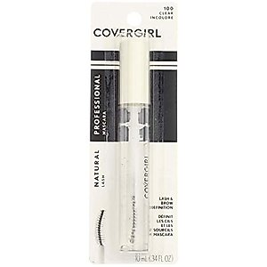 CoverGirl Professional Natural Lash Mascara, Clear [100] 0.34 oz (Pack of 5)
