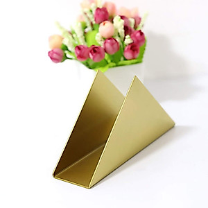 Napkin Holder, Napkin Holders for Tables Kitchen - Gold Color Flat Napkins Paper Holder, Stainless Steel Napkin Holder