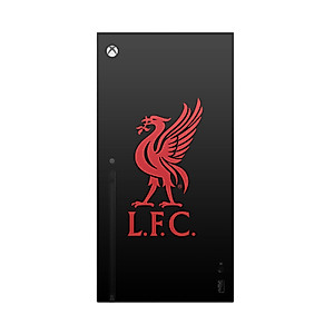 Head Case Designs Officially Licensed Liverpool Football Club Liver Bird Red On Black Art Vinyl Sticker Gaming Skin Decal Cover Compatible With Xbox Series X Console and Controller Bundle