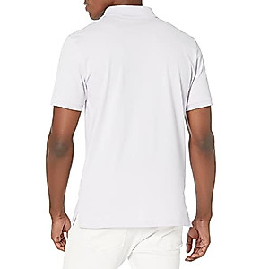 Karl Lagerfeld Paris Men's Polo with Tonal Karl Armour Logo, Lavender