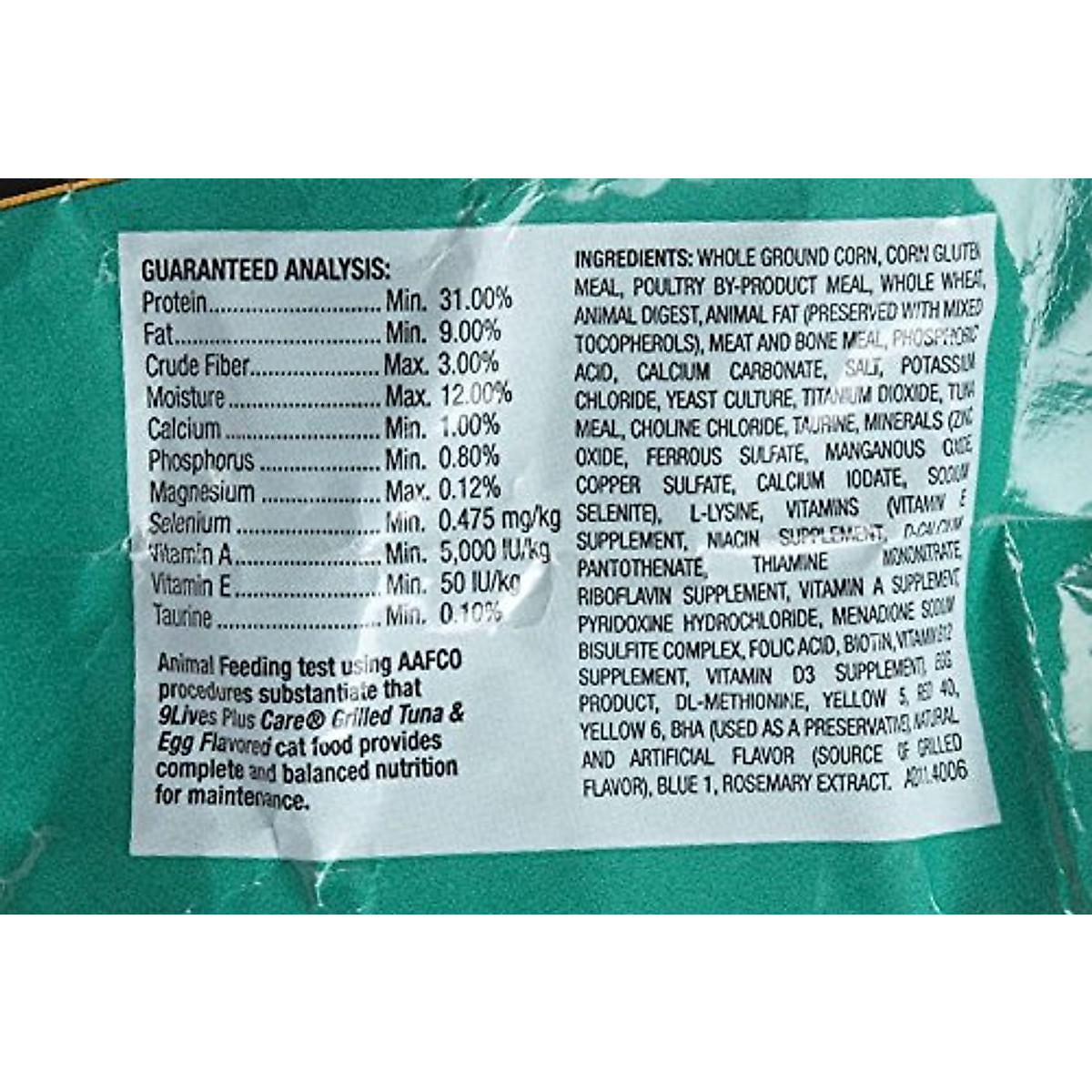 9Lives Plus Care - Tuna & Egg - 3.5 Lb