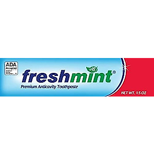 144 Tubes of Freshmint® 1.5 oz. Premium Anticavity Fluoride Toothpaste (ADA Accepted)