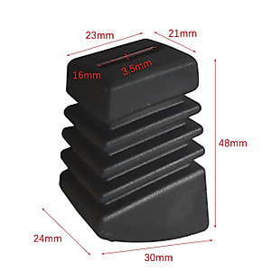 TUOREN 3/Pack Drum kit Rubber Feet Rack Stand Rubber Feet Drum Leg Protectors for Percussion Parts (Small - C)