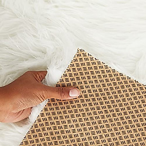 Juvale Soft Faux Sheepskin Fur Throw Rug, 2x6 Feet Shaggy Non-Slip Mat Runner (White)