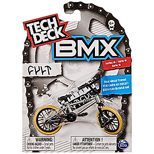 Tech Deck BMX Finger Bike Series 12-Replica Bike Real Metal Frame, Moveable Parts for Flick Tricks Games (Styles Vary)