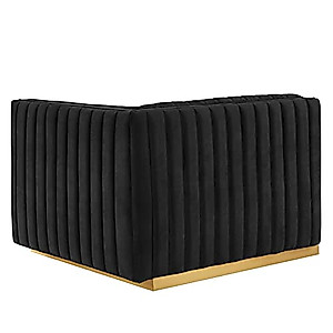 Modway Conjure Sectional, Gold Black