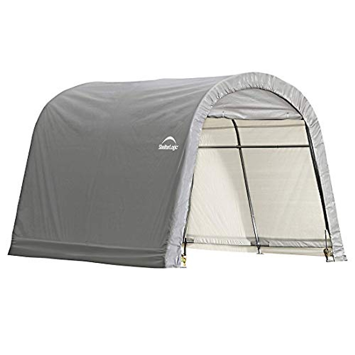 ShelterLogic Replacement Cover Kit Only No Frame-10x10x8 Round Gray 90538 (7.5oz Gray)