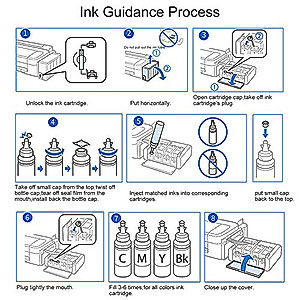 Aomya Compatible Epn T664 Ink Refill Bottle kit for Expression ET-2650, ET-2500, ET-2550, ET-2600 & Workforce ET-16500, ET-4500, ET-4550 L100 L110 L120 L200 L210 L300 L350 L355 L550 L555 Printers