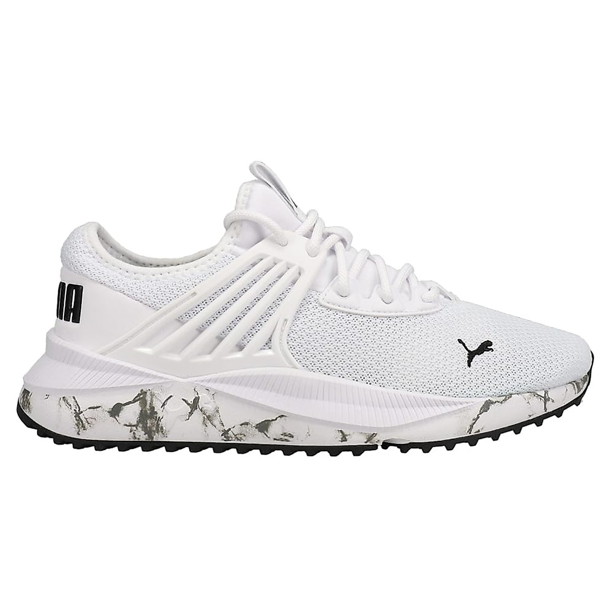 Puma Womens Pacer Future Marble Training Sneakers Shoes - White - Size 6 M