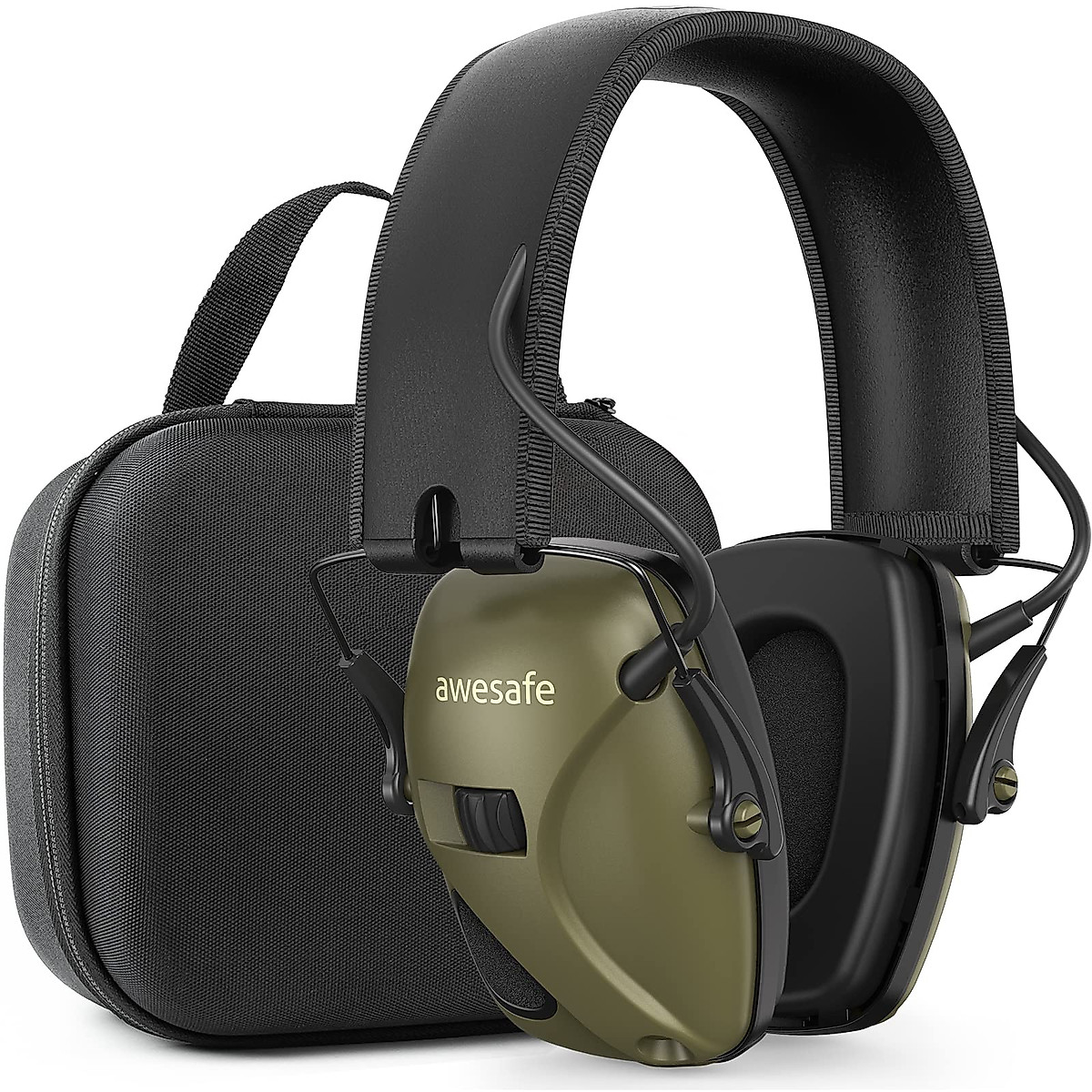 awesafe Electronic Shooting Earmuff Ear Hearing Protection Safety Ear Muffs Noise Reduction Sound Amplification