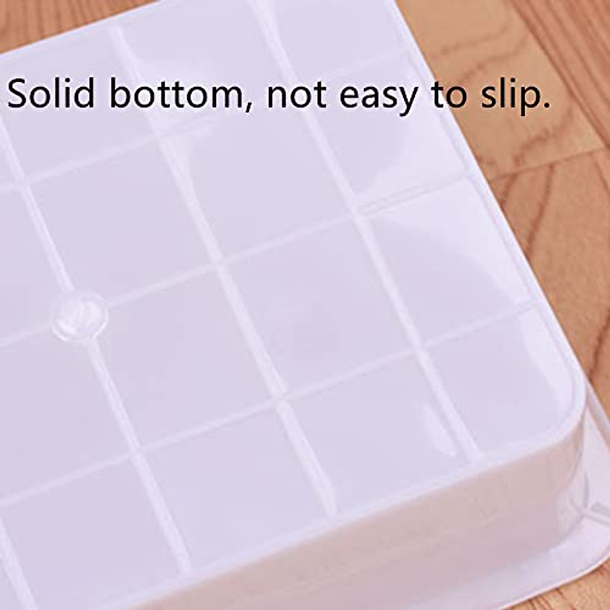 Dicunoy 6 Pack Commercial Bus Tubs, 9L Plastic Dish Pan Basin, White Rectangle Wash Basins Bus Box for Washing Dishes in Sink, Organizer Boxes for Art Supplies, Toys, Foods, 14" L x 11" W x 4.5" H