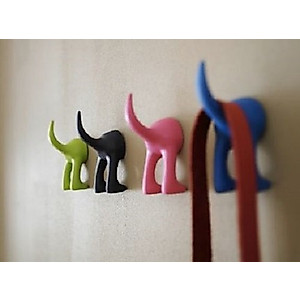 IKEA Bastis 2 Black Hooks for the Dog Cat Pet leashes hanger