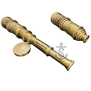 A S Handicrafts Pirates spyglass scope, brass handheld telescope, Christmas Day gift, camping, hiking, antique telescope, Man,Men Gift, Women,Woman Gift