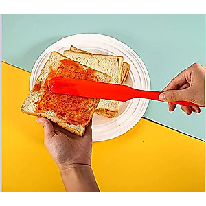 3 Pcs Non-stick Wax Spatulas Reusable Silicone Spatula Waxing Applicator Hair Removal Sticks Applicator Spatula Large Area Scraper Hard Wax Sticks for Home Salon Body Use(Green/Blue/Orange)