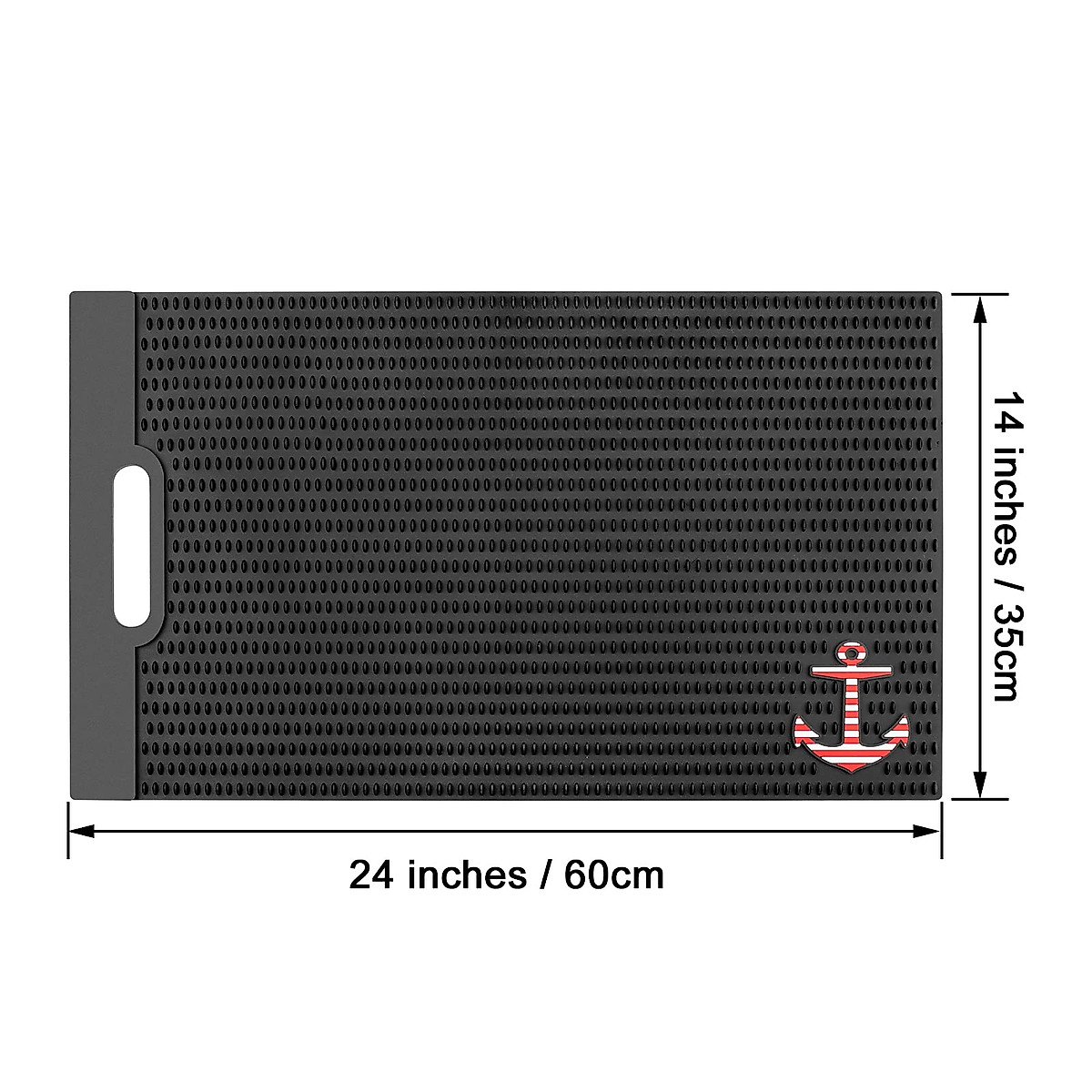 HHQ Fish Fillet Mat Fish Cleaning & Cutting Board Grips Fish for Easy Filleting, 14"x24"