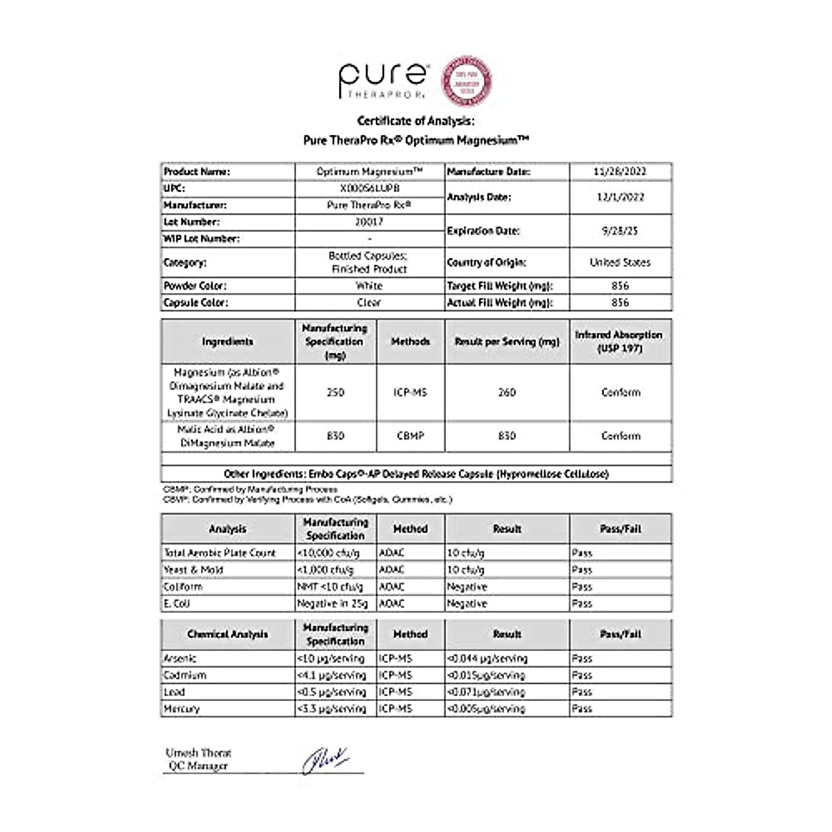 Optimum Magnesium - 240 Delayed Release Veg Caps | 250mg Elemental TRAACS Magnesium Lysyl Glycinate Chelate & Albion DiMagnesium Malate | Formulated for Enhanced Absorption | Non GMO | Lab Tested