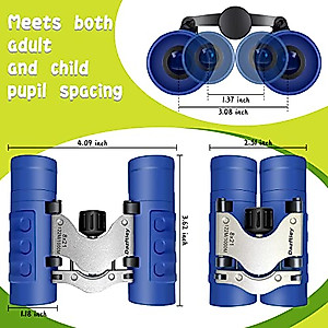 Binoculars for Kids,Dazftiey 8x21 High Resolution Shockproof Lightweight Binoculars Compact Kids Binoculars for 3-12 Years Boys and Girls Binoculars for Bird Watching Camping Hiking (Blue)