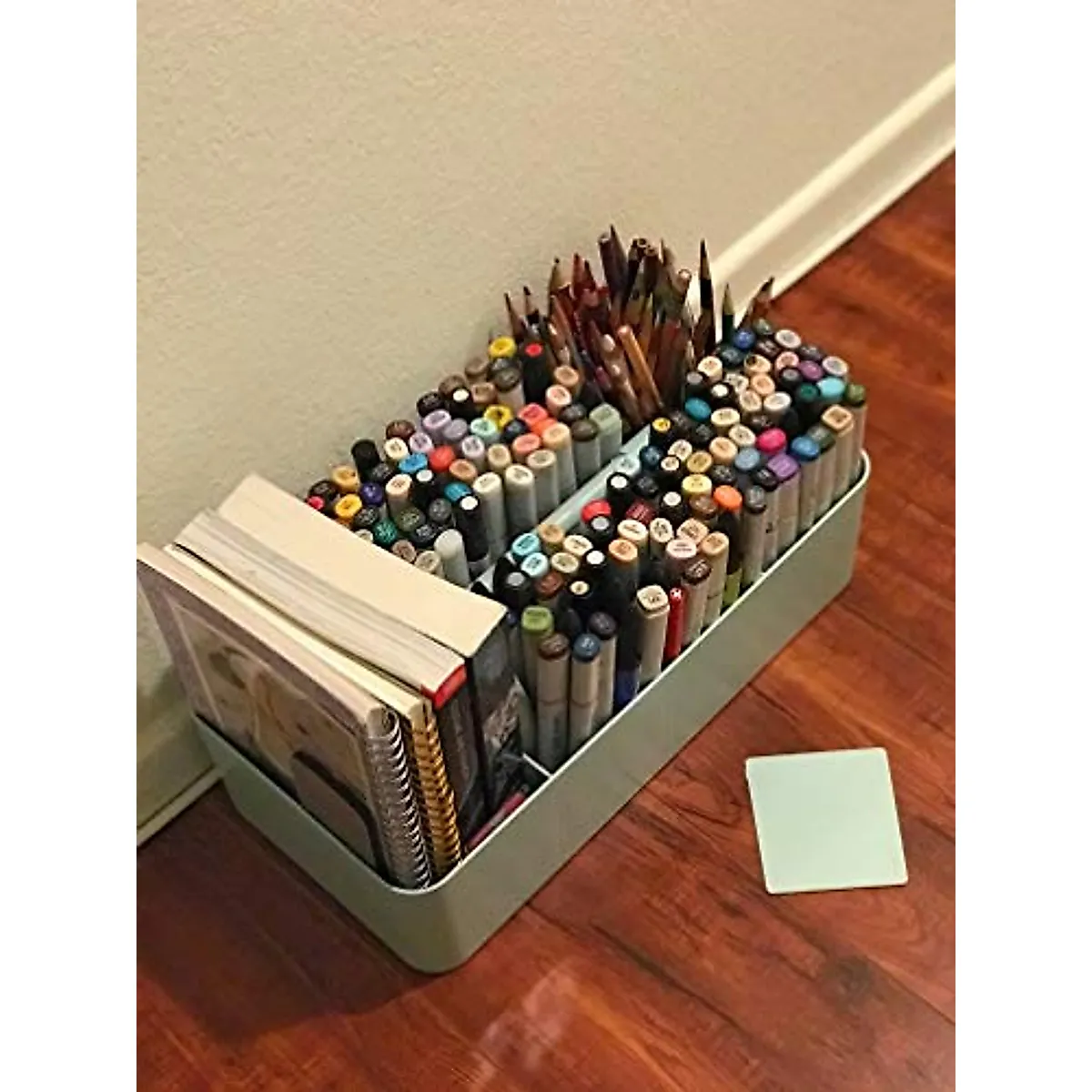 Enjoy Organizer -Large Portable Caddy, DIY Dividers, 8 Compartments, Office Supplies Organizer, Simple, Portable Basket with Handle Storage Organizer Modern,Endless Multi Use -Made in USA