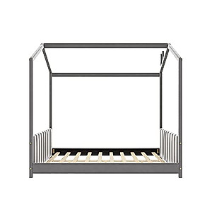 Merax Full Size Velvet House Bed Wood Bed