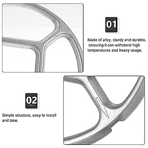 Gas Range Support Rack Stove Stand Pot Holder Coffee Pot Holder Gas Range Burner Grate Gas Oven Burner Grates Pan Holder Stand Stove Rack Milk Pot Holder Cast Iron Furnace Rack