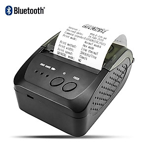 NETUM Wireless Bluetooth Receipt Thermal Printer with 50rolls Receipt Paper Portable Personal Bill Printer 2 Inches 58mm Mini USB POS Printer for Restaurant Sales Retail Compatible