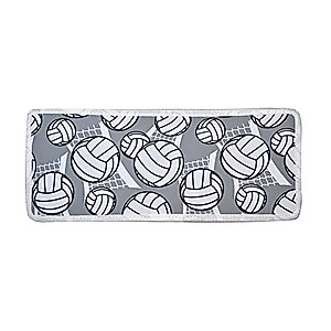 NGIL Utility Water Resistant Tote Bag, Top Zipper Closure, Perfect Gifts for Working Women, Teachers, Nurses, Gym bag (Volleyball-black)