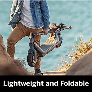 Segway Ninebot P65 Electric Kick Scooter- 500W Motor, 40.4 Miles Long Range & 25 MPH, w/t 10.5" Self-Sealing Tubeless Tires, Dual Brakes, Commuting Electric Scooter for Adults & Teens